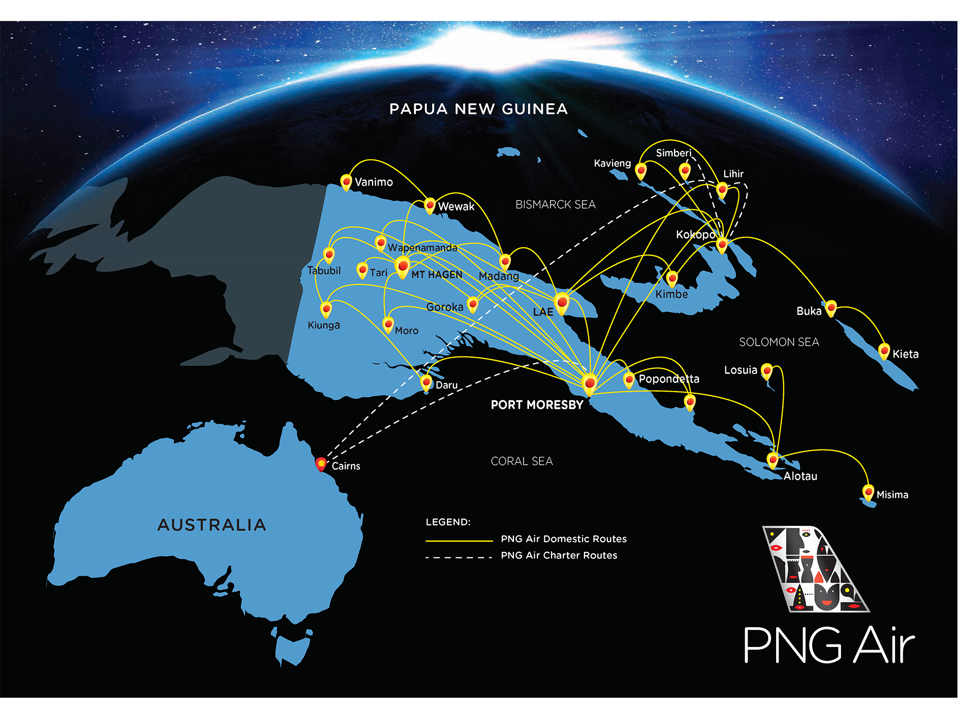 Route Map | PNG Air